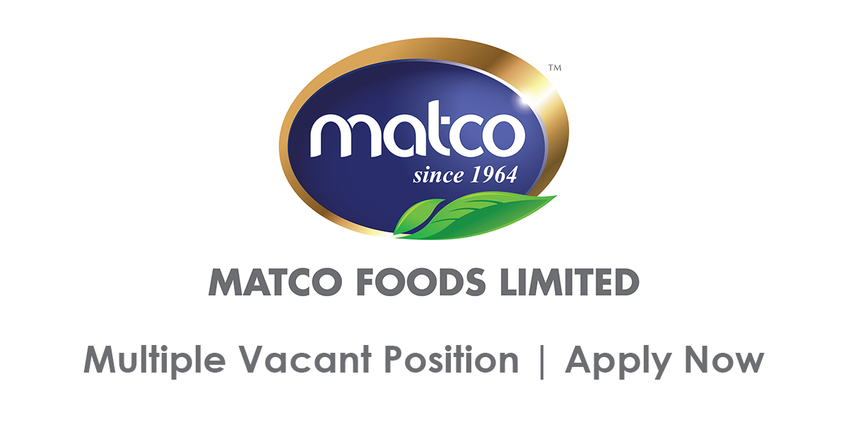 Matco Foods Limited Jobs March 2026