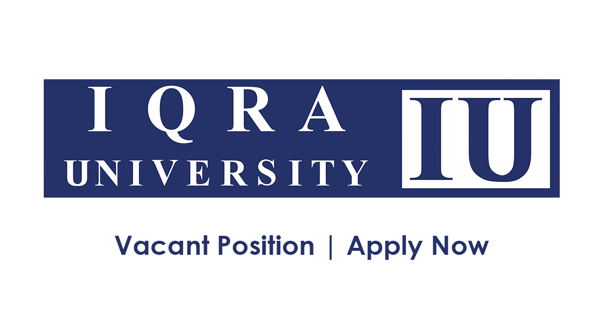 Iqra University Jobs Research Officer