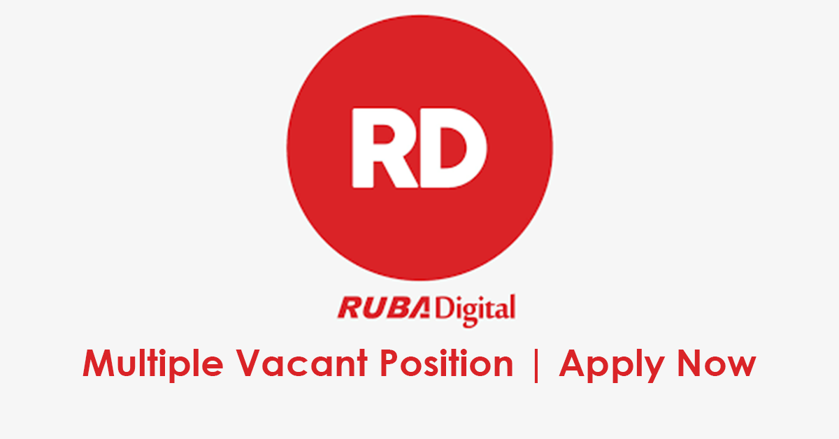 Ruba Digital Pvt Ltd Jobs December 2023