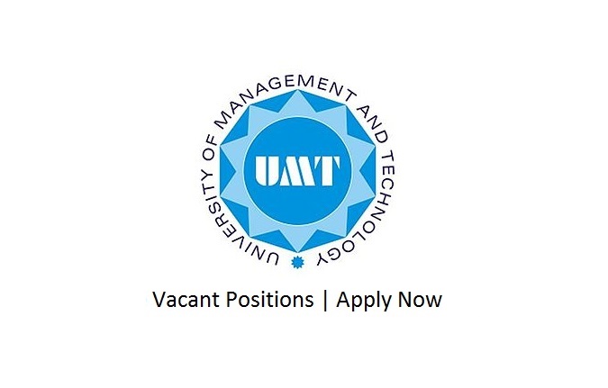 University of Management & Technology UMT Jobs August 2025