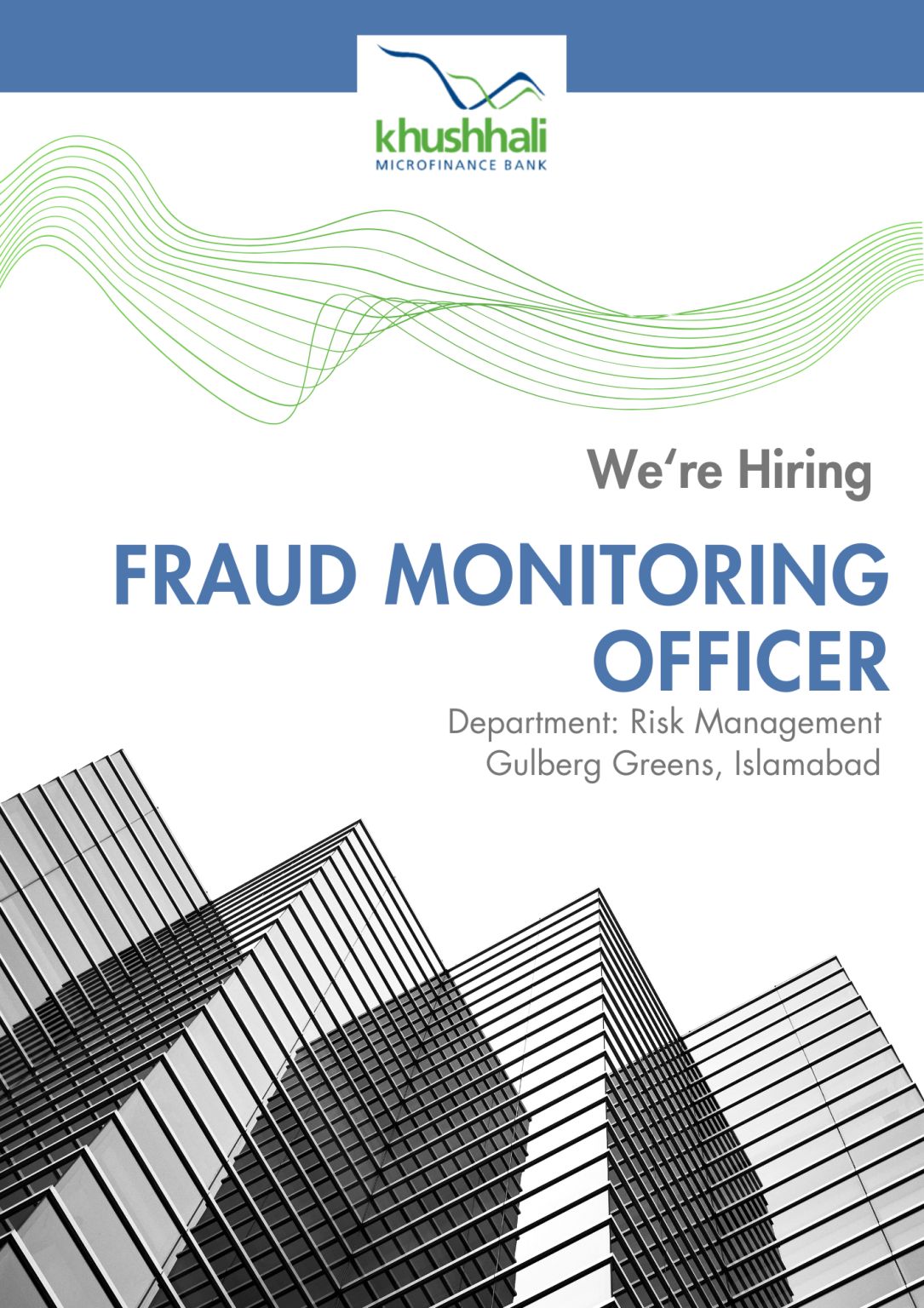 Khushhali Microfinance Bank Limited Jobs Fraud Monitoring Officer