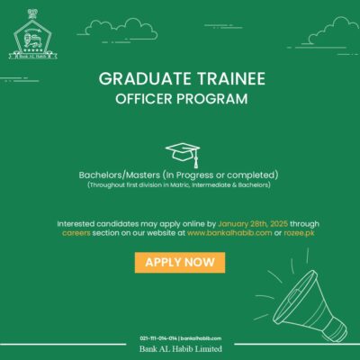 Bank AL Habib Graduate Trainee Officers Program 2025