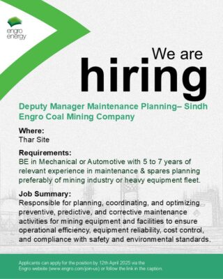 Engro Energy Limited Jobs April 2025