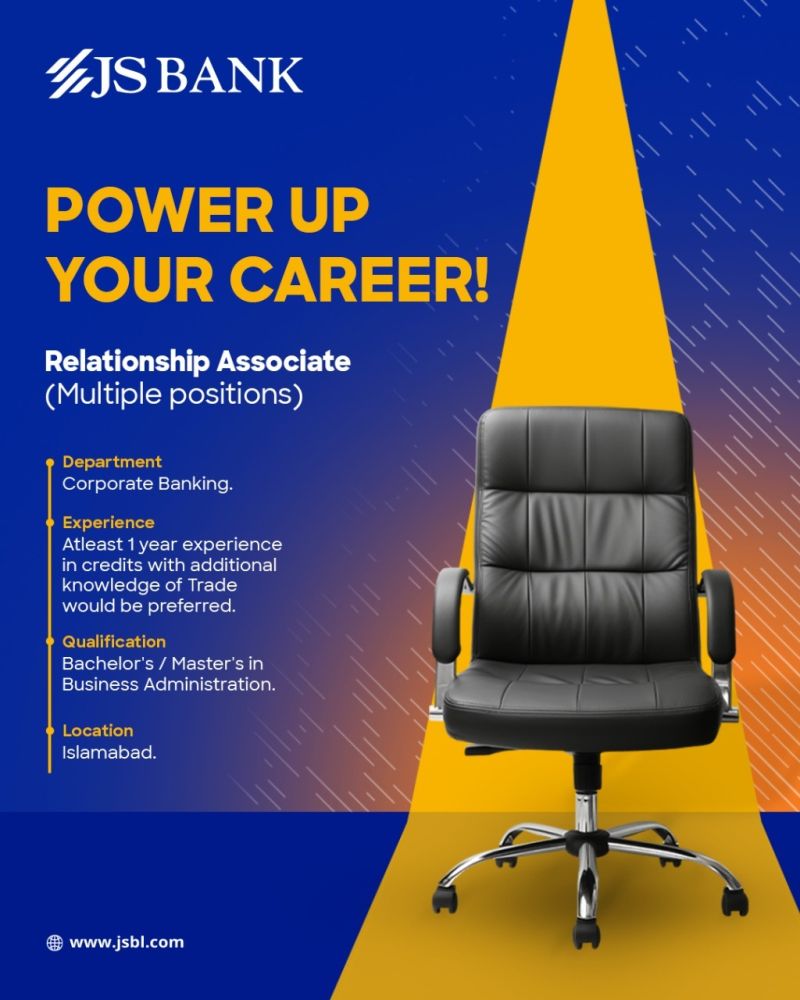 JS Bank Limited Jobs Relationship Associates