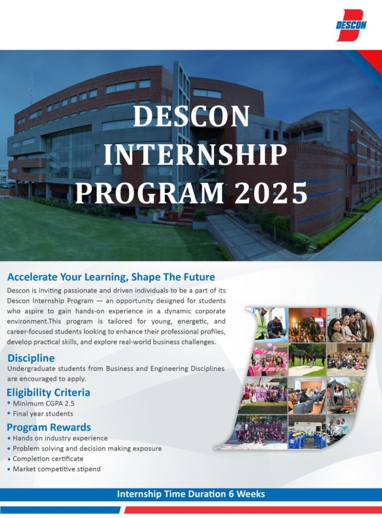 Descon Engineering Internship Program 2025