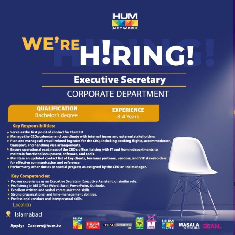 HUM Tv Network Jobs June 2025
