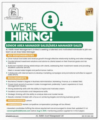 AL Habib Asset Management Limited Jobs August 2025