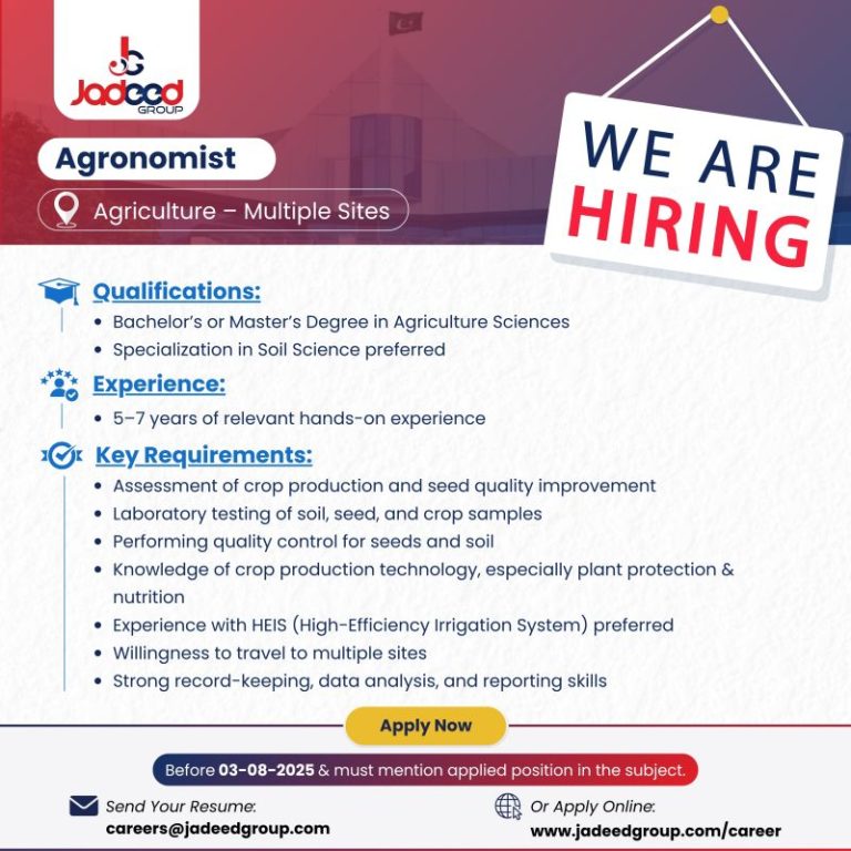 Jadeed Group Of Companies Jobs August 2025