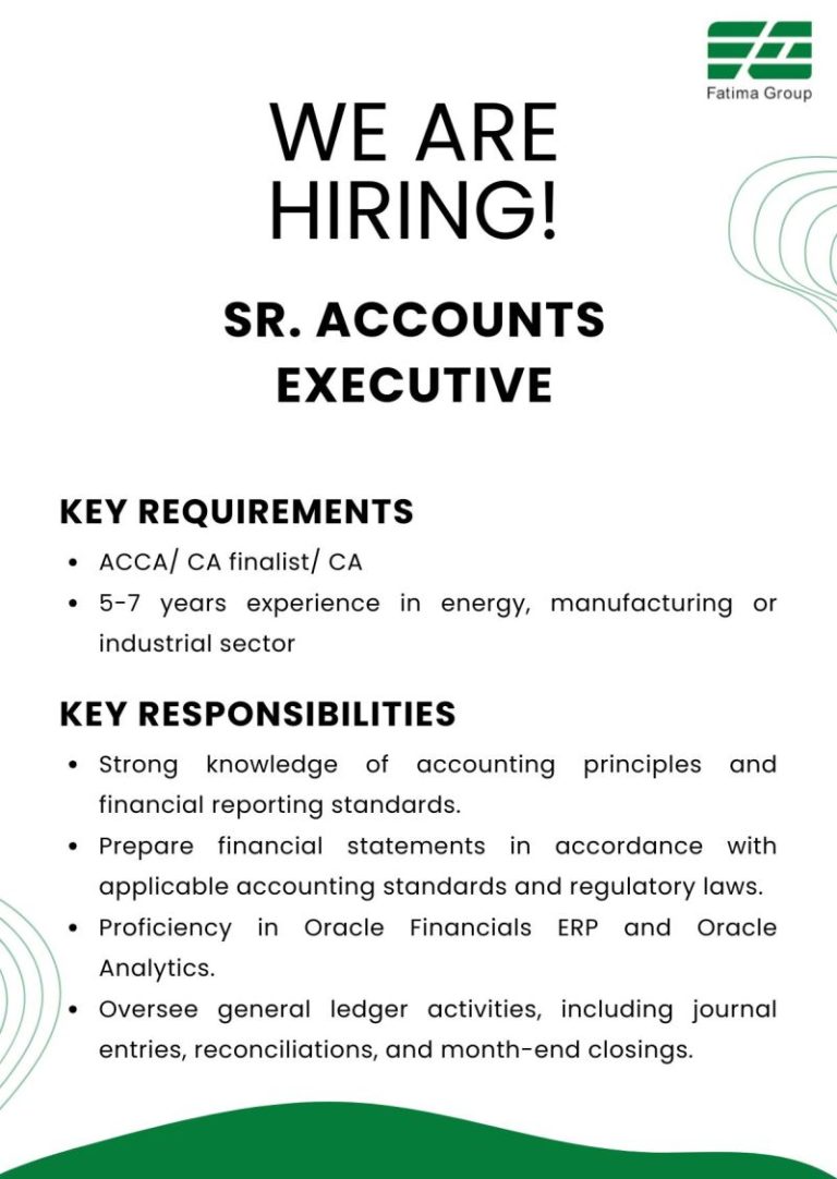Fatima Group Jobs August 2025