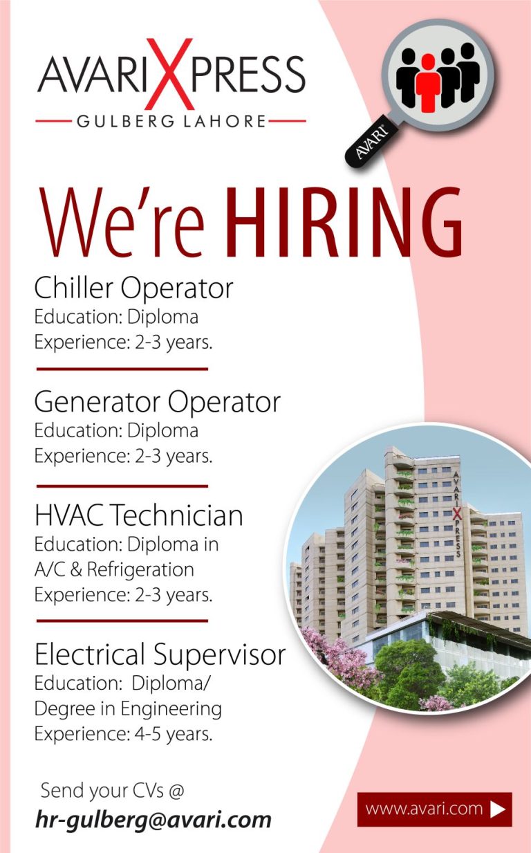 Avari Hotels Jobs October 2025