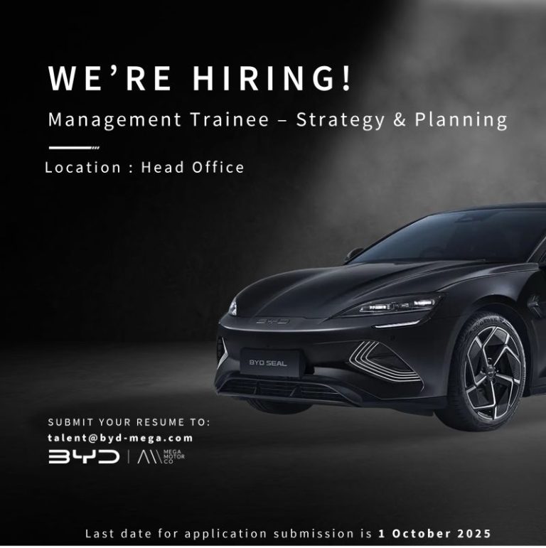BYD Pakistan Jobs Management Trainee