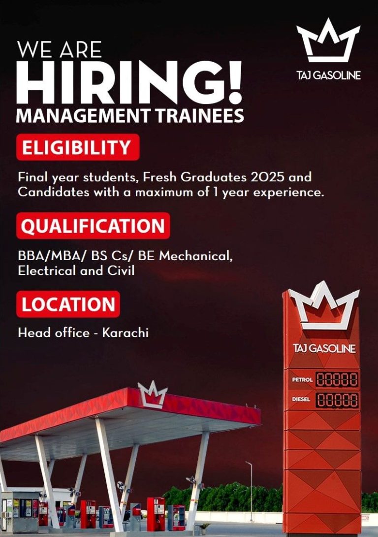 Taj Gasoline Management Trainee Program 2025