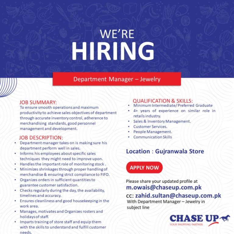 Chase Up Jobs October 2025