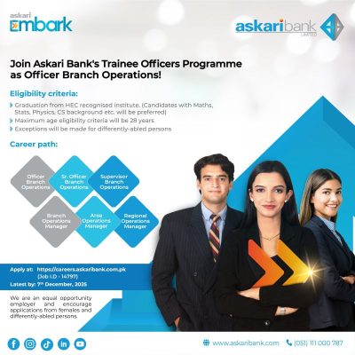 Askari Bank's Trainee Officer Programme 2025