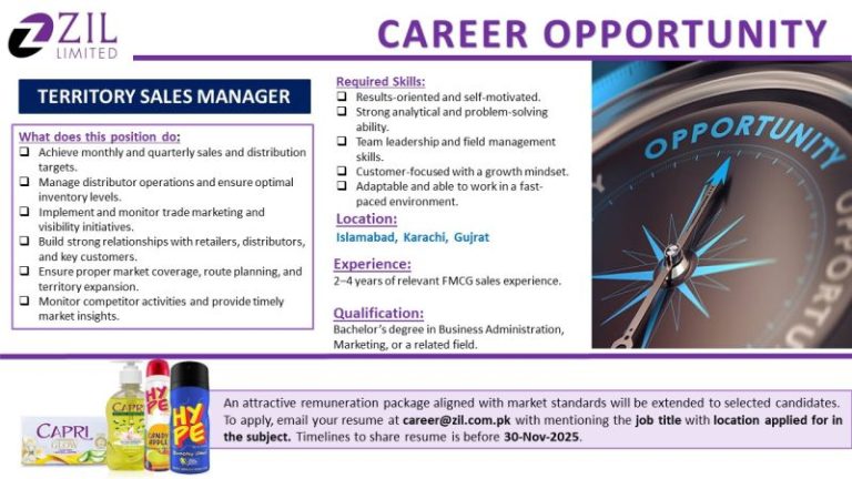 ZIL Limited Jobs November 2025