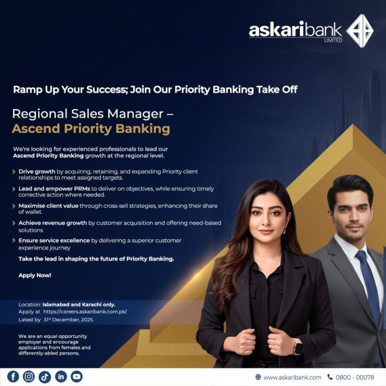 Askari Bank Limited Jobs Regional Sales Manager