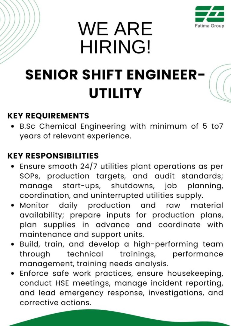 Fatima Group Jobs December 2025