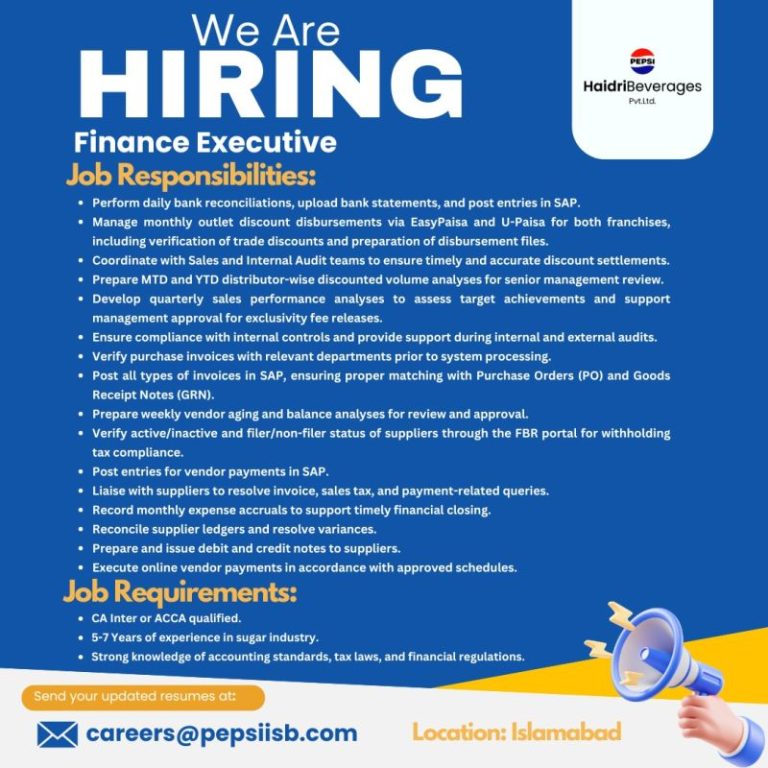 Haidri Beverages Pvt Ltd Jobs December 2025