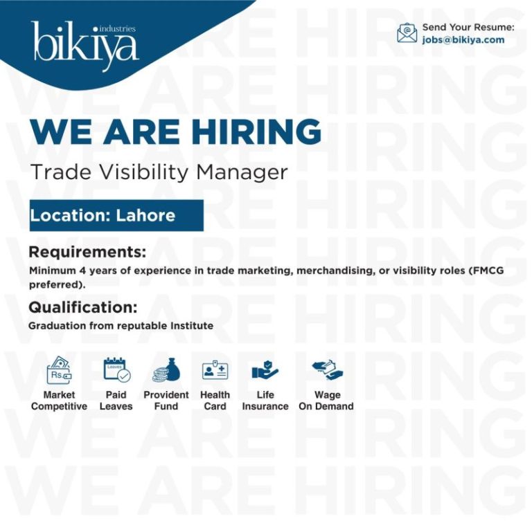 Bikiya Industries Jobs Trade Visibility Manager