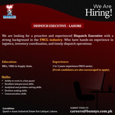 Bunny's Limited Jobs Dispatch Executive