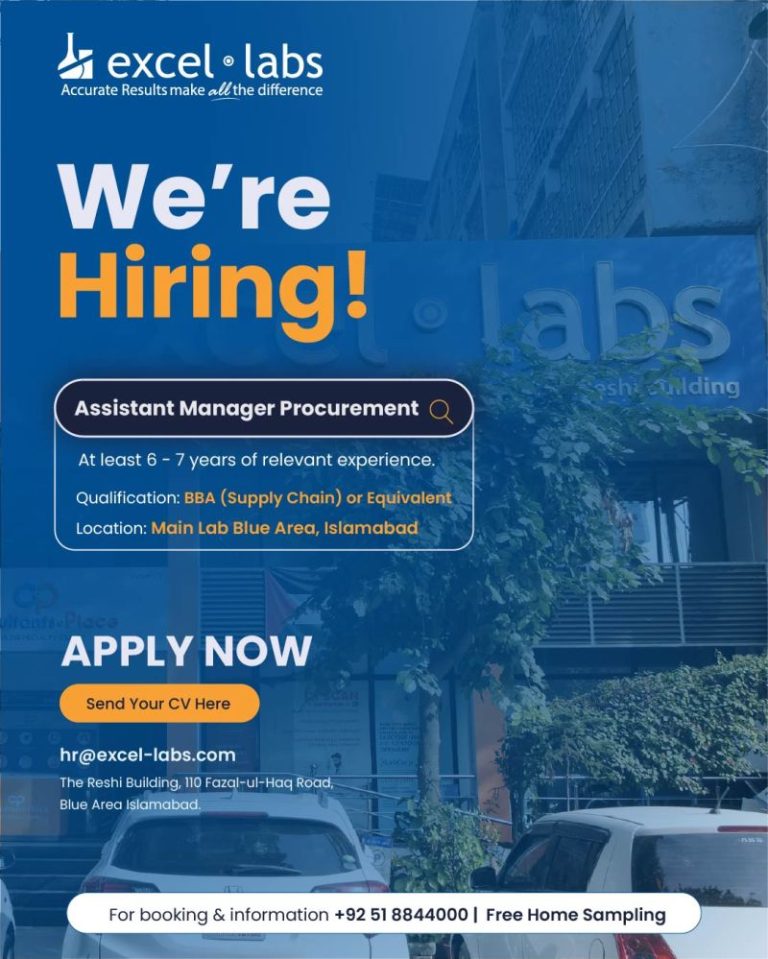 Excel Labs Jobs Assistant Manager Procurement