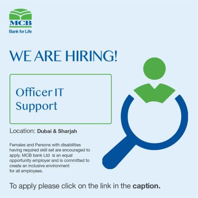 MCB Bank Limited Jobs Officer IT Support