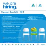 Starch Pack Pvt Ltd Jobs Category Specialist MRO