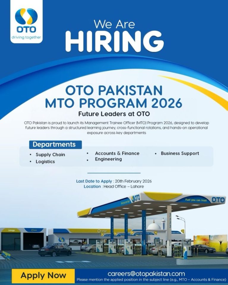 OTO Pakistan MTO Program 2026