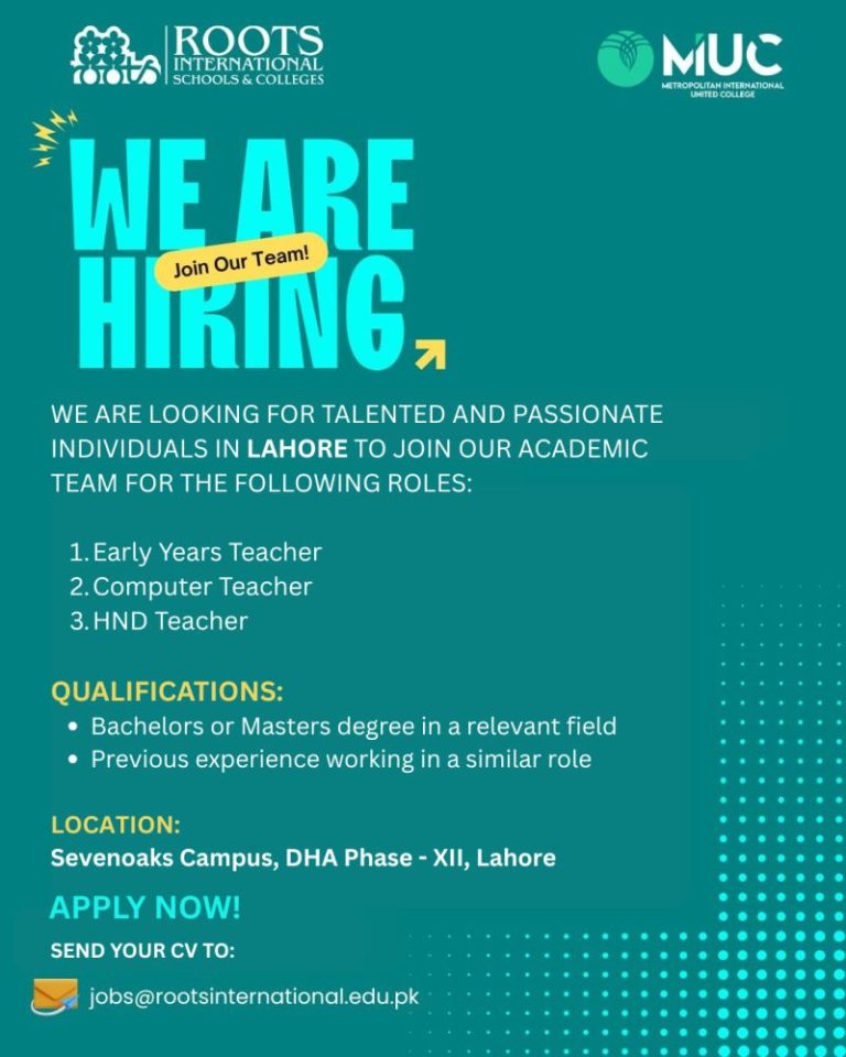ROOTS International Schools & Colleges Jobs February 2026
