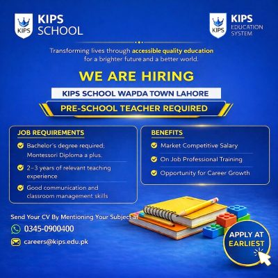 KIPS Education System Jobs March 2026