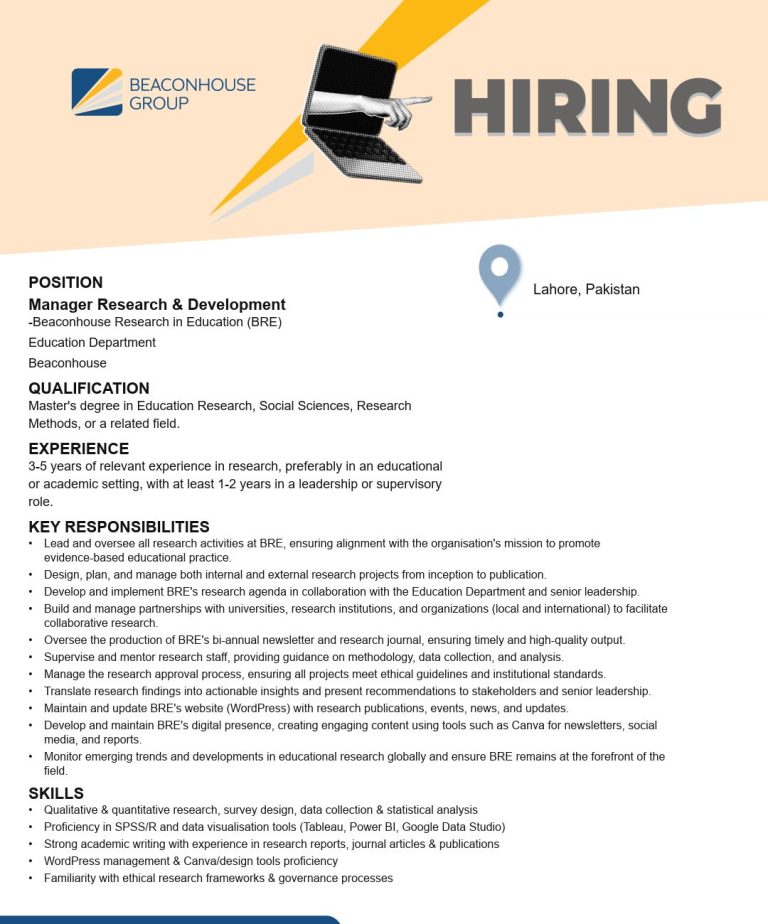 Beaconhouse Group Jobs May 2026