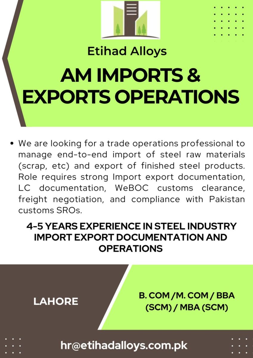 Etihad Alloys Jobs May 2026