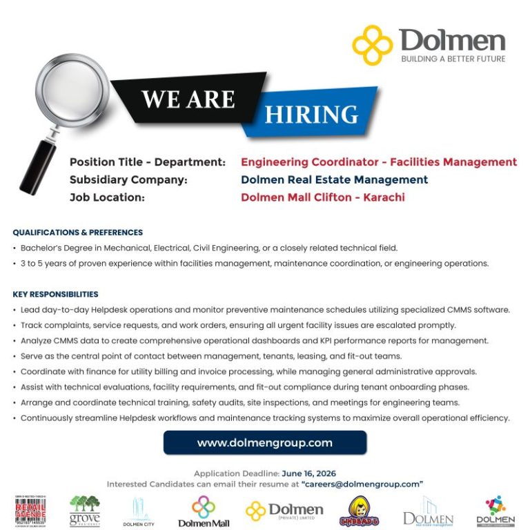 Dolmen Group Jobs Engineering Coordinator