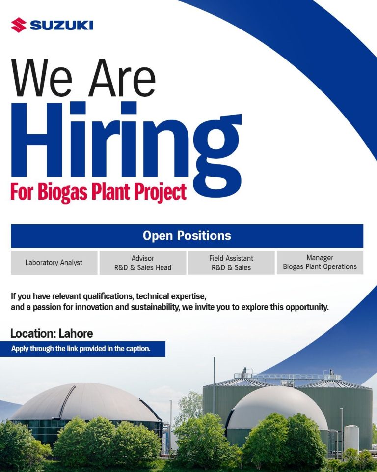 Pak Suzuki Jobs Laboratory Analyst